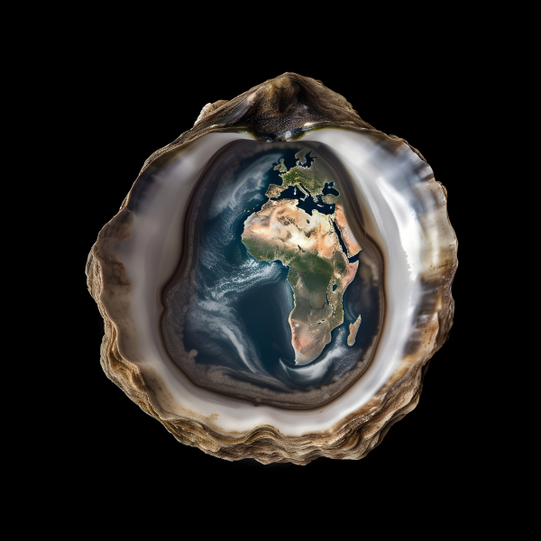 Our planet in the shell of an oyster - Impossible Images - Unique stock ...