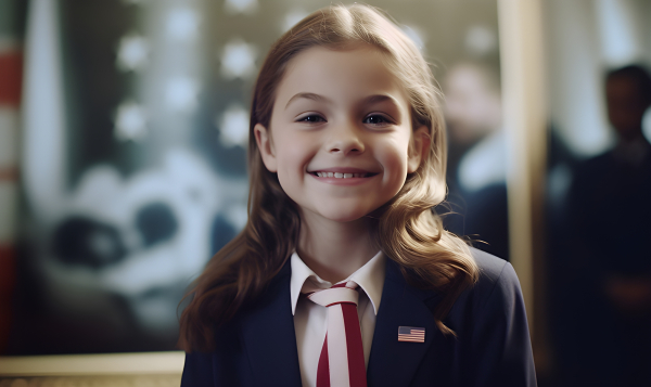 A girl as the President of the USA - Impossible Images - Unique stock ...