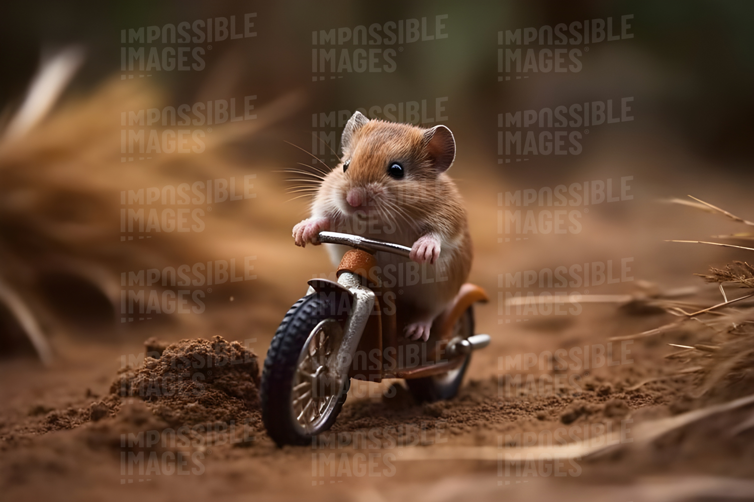 Cute hamster riding a tiny motorcycle - Impossible Images - Unique ...