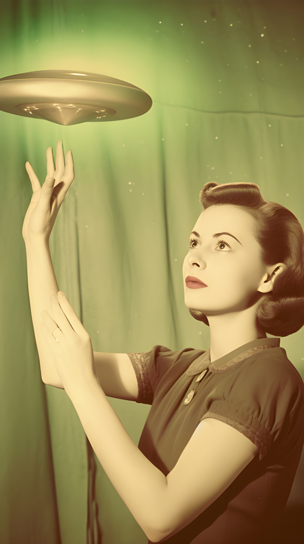She dreams of alien abduction - Impossible Images - Unique stock images ...