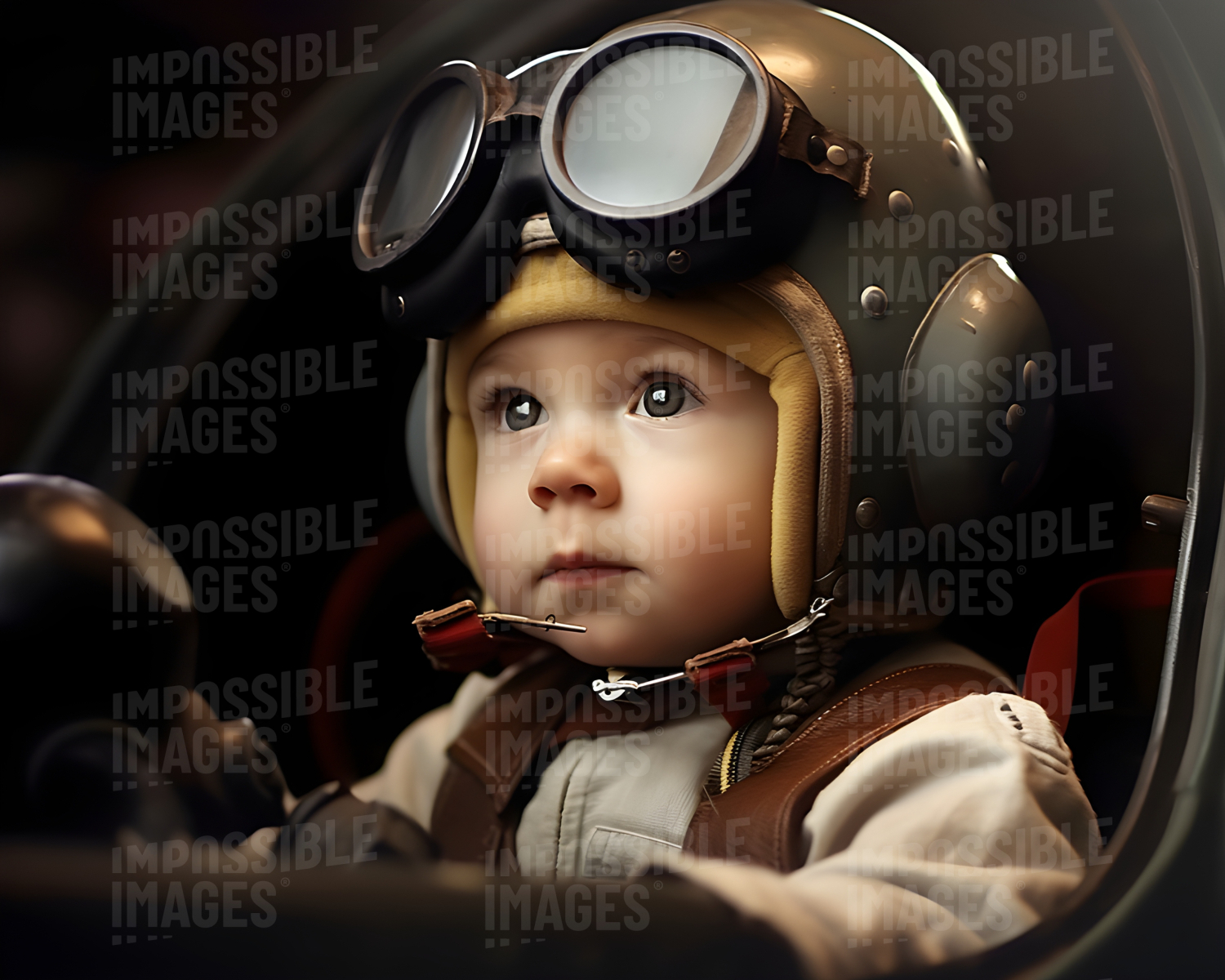 A baby pilot - Impossible Images - Unique stock images for commercial use.