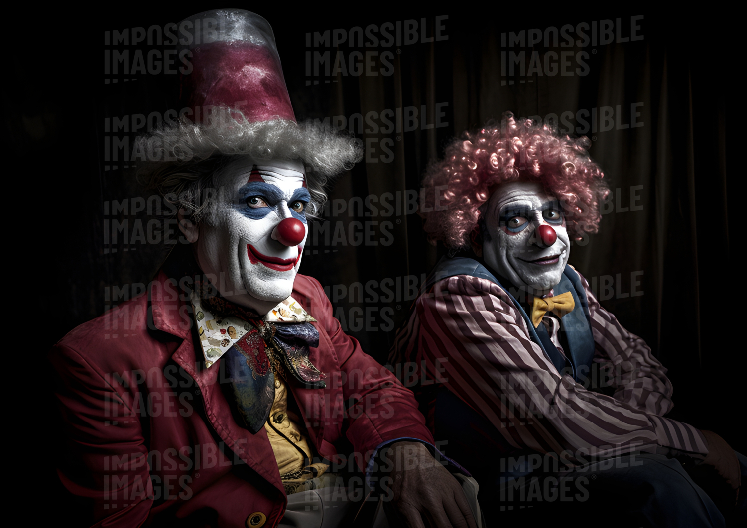 Two mysterious clowns - Impossible Images - Unique stock images for ...
