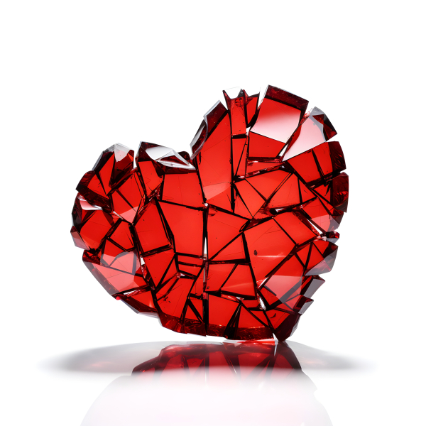 Shattered red glass heart - Impossible Images - Unique stock images for ...