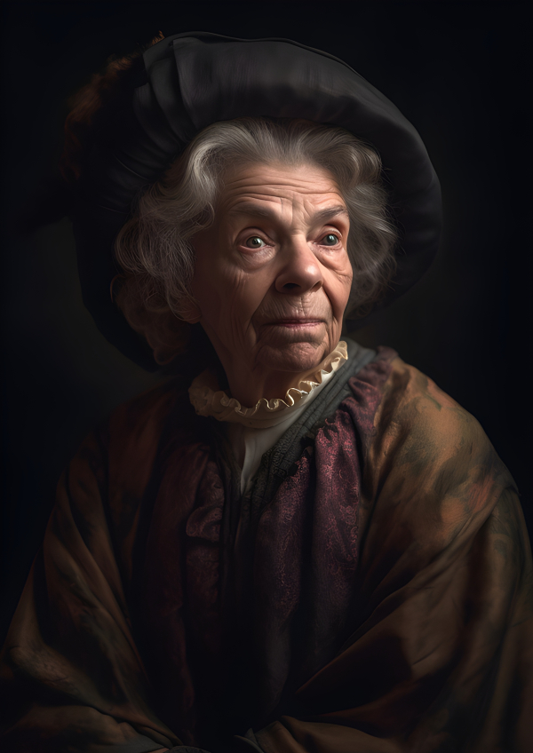 Classic Portrait of an elderly woman - Impossible Images - Unique stock ...
