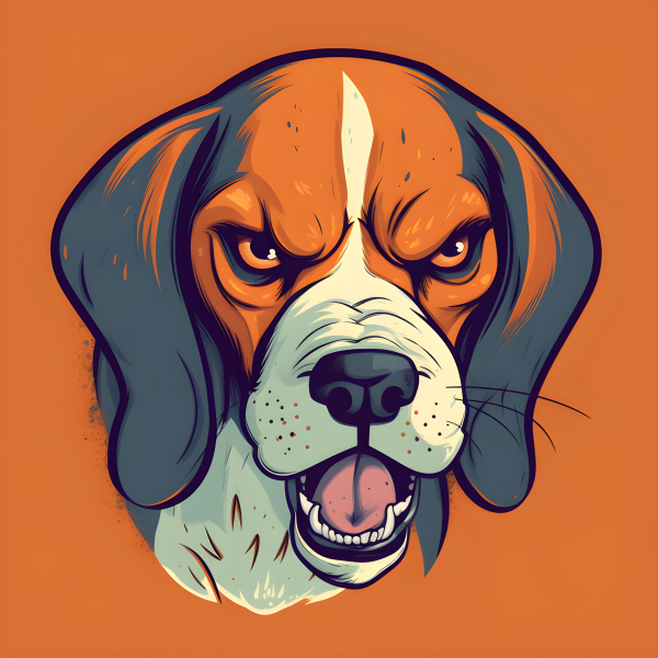 An angry beagle logo - Impossible Images - Unique stock images for ...