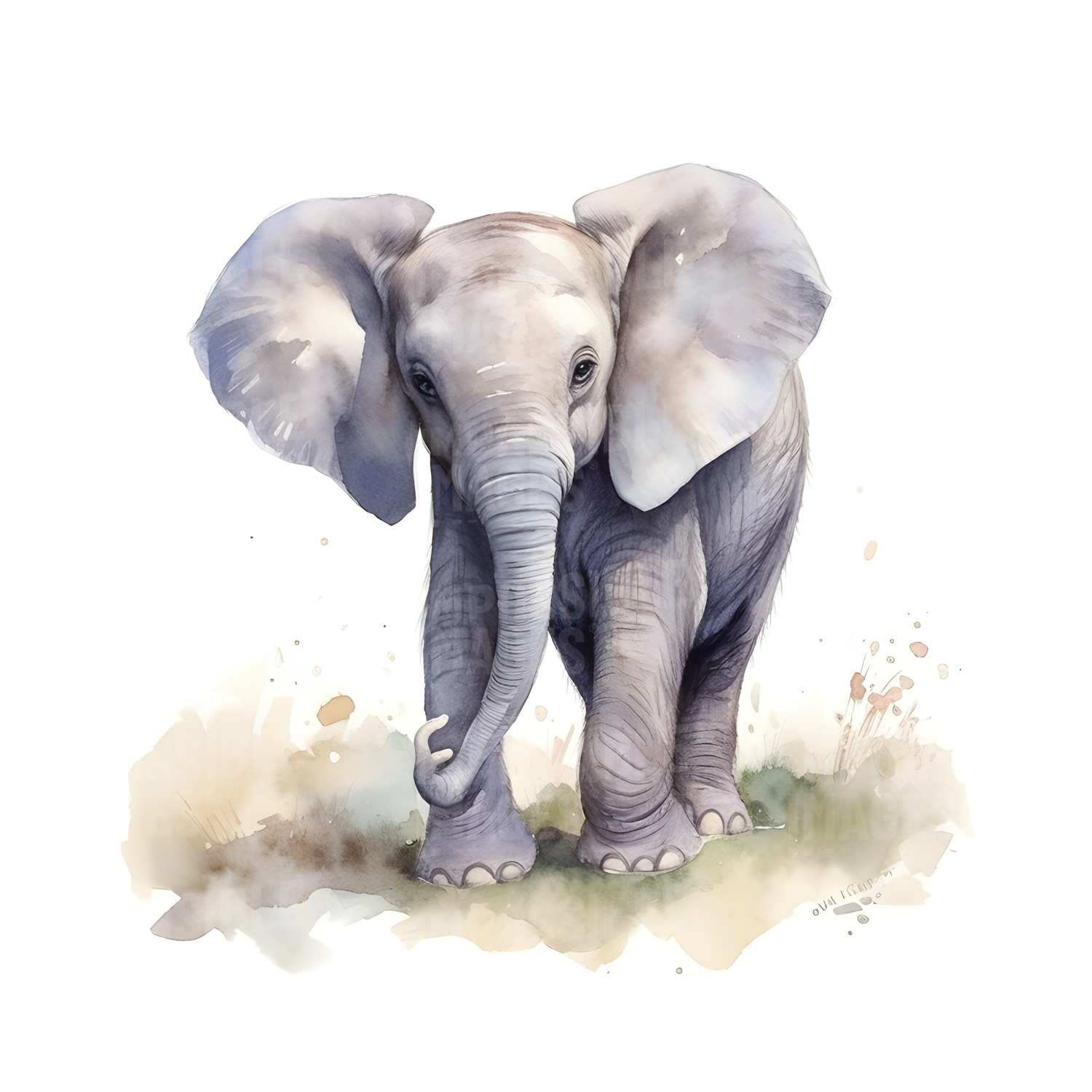 Colored pencil drawing of a baby elephant - Impossible Images - Unique ...